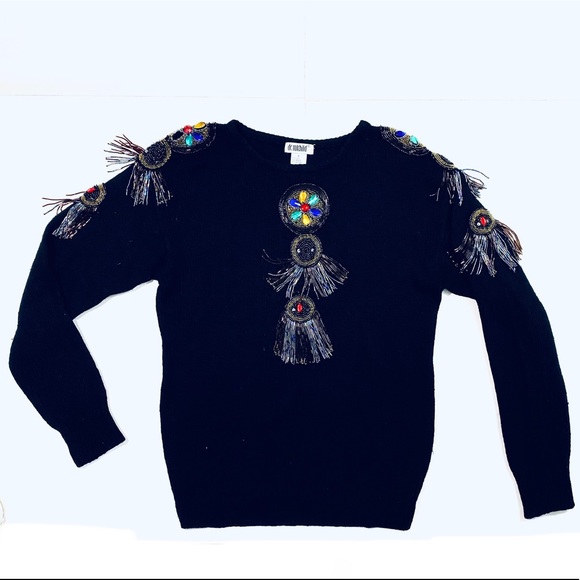 De Rotchild | Sweaters | Vintage De Rotchild Silk Angora Sweater Devil Eyes | Poshmark